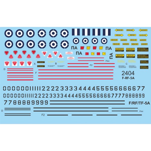 GREEK F/RF-5A SET - 1/48 Procal Decals